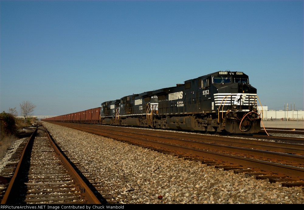 NS 9353 Coal Train at Moraine Yard